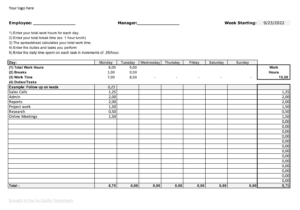 5 Excel Time Tracking Spreadsheet Templates - Quidlo
