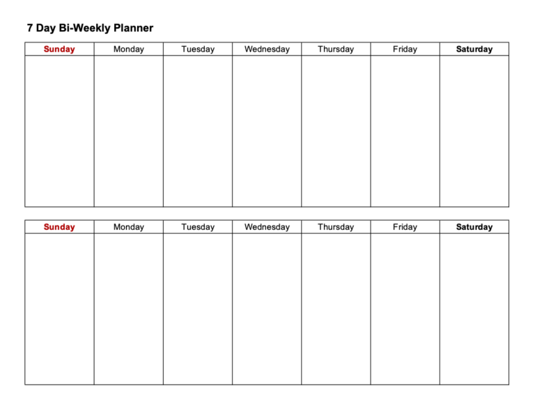 8 Free Printable Time Blocking Templates (Excel & PDF) - Quidlo