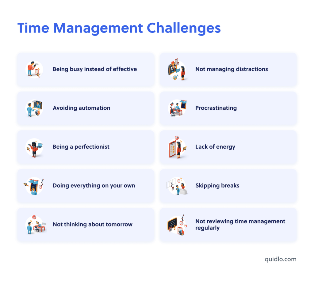 10 Time Management Challenges And How To Overcome Them Quidlo 10 Time Management Challenges And How To Overcome Them Quidlo